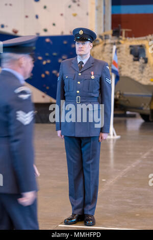 RAF parade practice in front of Foxhound vehicle Stock Photo - Alamy