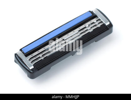 Replaceable razor blade cartridge isolated on white Stock Photo - Alamy