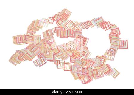 Conceptual background square, rectangle pattern for design. 3D perspective view. Style of mosaic ...