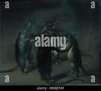 English: The Dance of Rats . 17th century. Ferdinand van Kessel (Attr ...