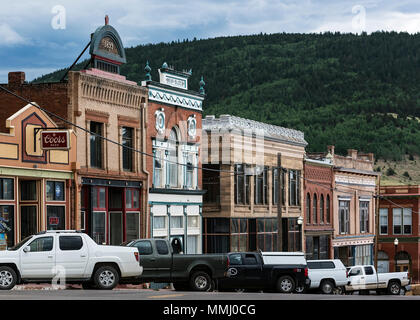 Main Street businesses, Victor, Colorado, USA Stock Photo - Alamy