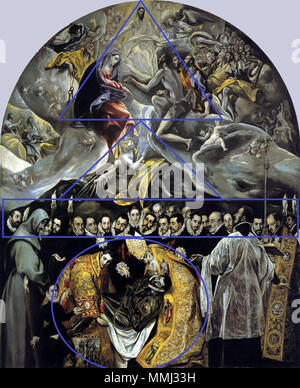 The painting "The Burial of the Count of Orgaz", by El Greco, at Santo ...