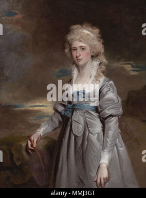 Portrait of Charlotte Walsingham, Lady Fitzgerald by John Hoppner Stock ...