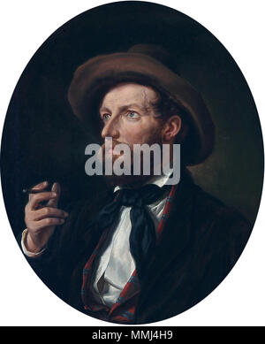 Anders Lunde (1809-1886) by Emil Bærentzen 1849 (orig Stock Photo - Alamy