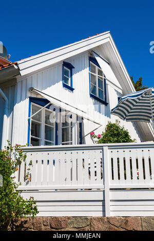 Terrace or veranda wooden fence railing. Decorative element. Wooden ...