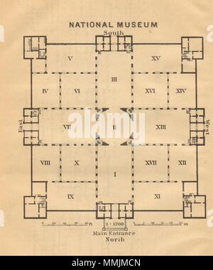 NATIONAL MUSEUM floorplan Washington DC Smithsonian Institution. SMALL ...