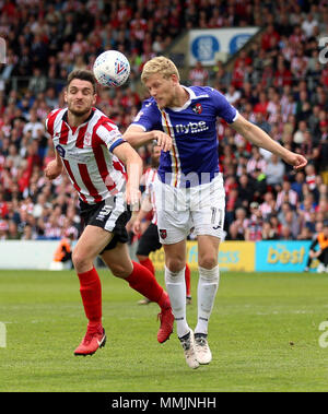 Luke Waterfall during the Sky Bet EFL League Two football match between ...