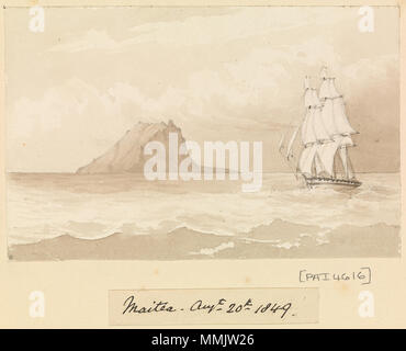 Edward Gennys Fanshawe, Maitea (Mehetia), Augt 20th 1849 (Society ...