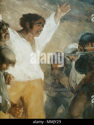 The Third of May, 1808 (detail). Tres de mayo de 1808 (detalle). Madrid ...