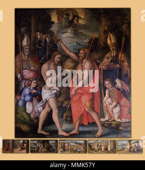 . English: Baptism of Christ Русский: Крещение Господне . 16th century ...