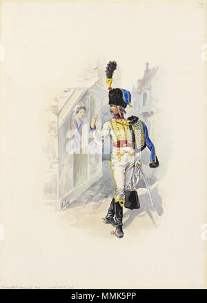 1809 - Trompette du 5e Hussards d'après la collection Cral (52 Stock Photo - Alamy