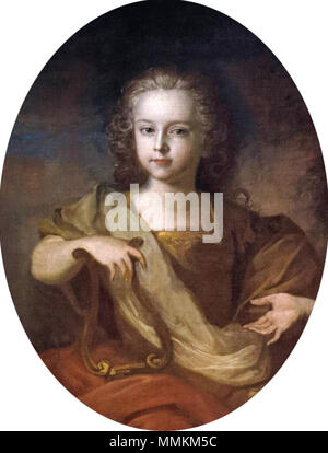 Petr II of Russia as child with sister Natalia by L.Caravaque (1722 ...