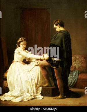 The Proposal. 1860. Alfred W. Elmore - Proposal Stock Photo - Alamy