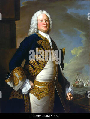 ADMIRAL JOHN BYNG (1704-1757) British naval officer executed by firing ...
