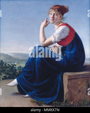 Portrait of Heinrike Dannecker 1802 by Christian Gottlieb Schick Stock ...