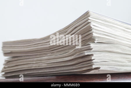 A pile of flyers Stock Photo - Alamy