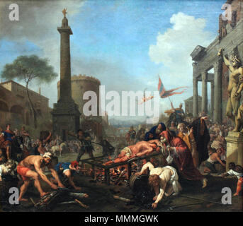 The martyrdom of Saint Laurentius Stock Photo - Alamy