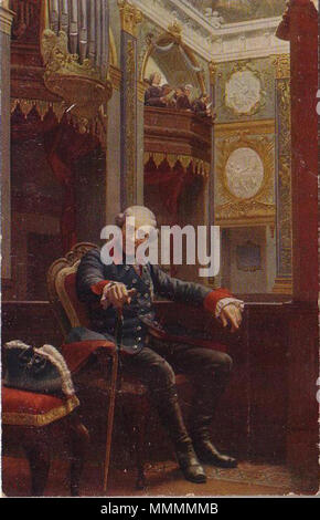 Frederick the Great in the Chapel at Charlottenburg.. 1868. Begas ...