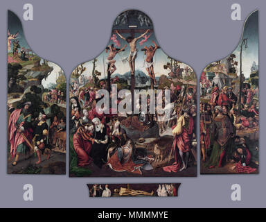 Cornelis Engebrechtsz. - Crucifixion Altarpiece Stock Photo - Alamy