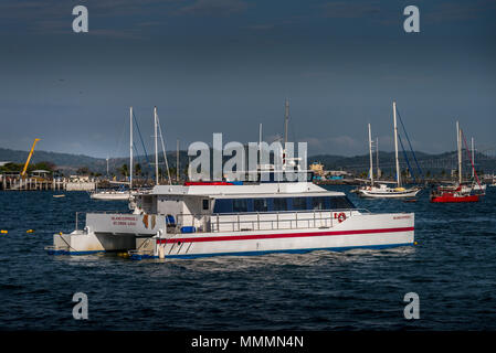 Taboga Island Express ferry Panama Catamaran Stock Photo - Alamy