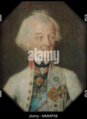 Russian Field Marshal Alexander Suvorov inspecting troops, c1794 ...