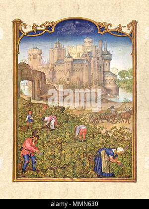 . September, Brevarium Grimani, fol. 10v (Flemish) . circa 1510. Gerard ...