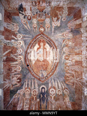 'Majestas Domini and Heavenly Jerusalem' is an 11th-century fresco ...