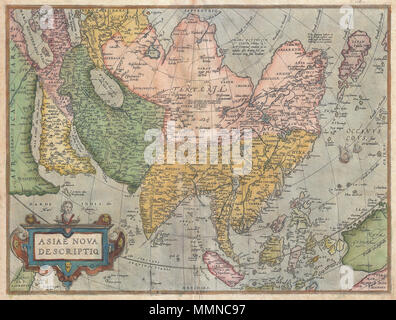 Map of Japan by Abraham Ortelius Stock Photo - Alamy