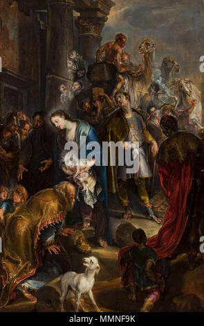 Adoration of the Magi. Vos, Simon de (1603-1676), painter Stock Photo - Alamy