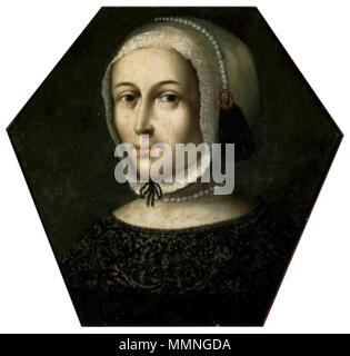 Coffin portrait of a woman in a white cap. unknown, painter Stock Photo ...