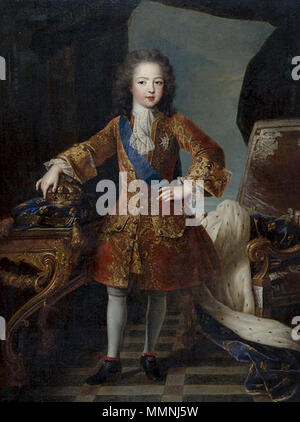Portrait of Louis XV of France as child - Audran Stock Photo - Alamy