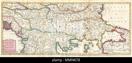 Ancient map of Constantinople city from rare book by Cristoforo ...