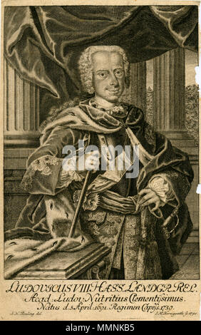 This 1740 portrait of Ludwig VIII, Landgrave of Hesse-Darmstadt, is an ...