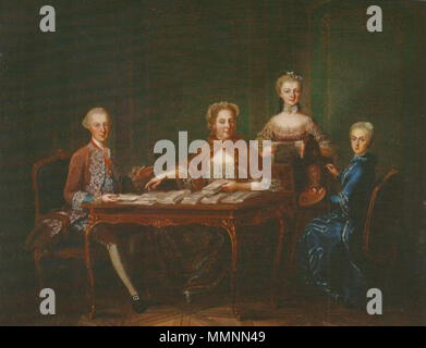 Archduchess Princess Isabella Maria of Parma (1741 - 1763) depicted on ...