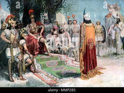 Alexander and Porus draw Stock Photo - Alamy