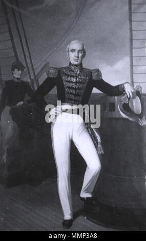 The portrait of Manuel Blanco Encalada, painted in 1860, showcases the ...
