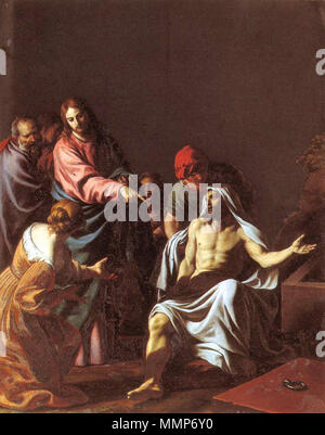 The Raising of Lazarus 1617 by Alessandro Turchi Stock Photo - Alamy