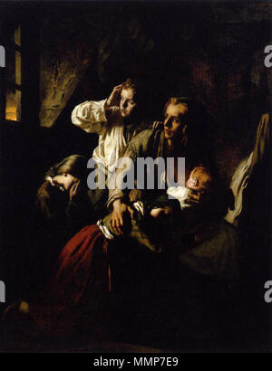 The Lightning 1848 by Alexandre Antigna Stock Photo - Alamy