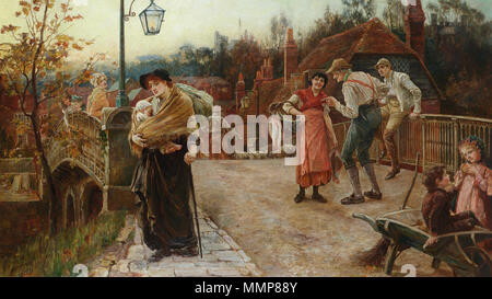 Alice Mary Havers Belle of the village 1883 Stock Photo - Alamy