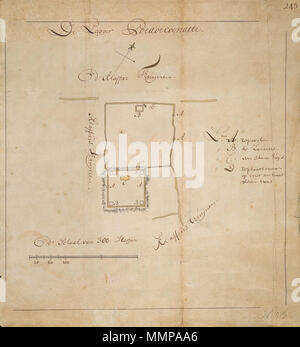 Map of the small fort at Chettuwa Stock Photo - Alamy