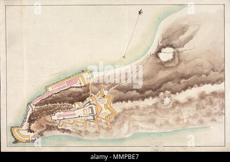 Floor plan of fort Oostenburg Stock Photo - Alamy