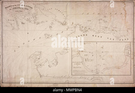 Map of the Sunda Straits Stock Photo - Alamy