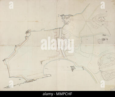 Map of the fort at Gale Stock Photo - Alamy