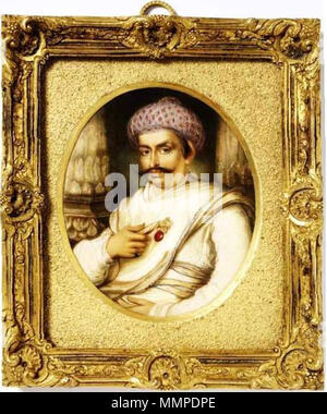 This 1786 portrait of Hyder Beg Khan, a prominent minister to the Nawab ...