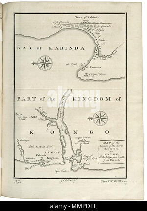 . Nederlands: Kaart van de baai en het eiland van Arguin. Oppervlakte ...