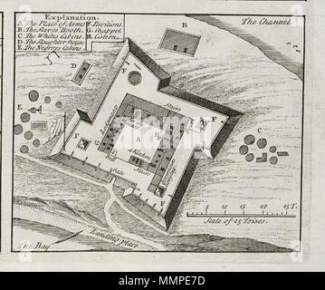 . Nederlands: Plattegrond van het Eiland Onrust. Plan de l'Isle Onrust ...