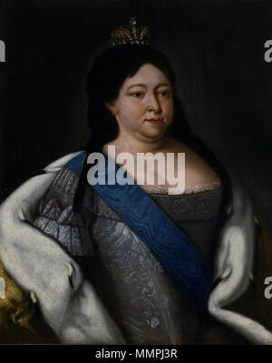 Portrait of Anna of Russia (1693-1740) regent of the duchy of Courland ...
