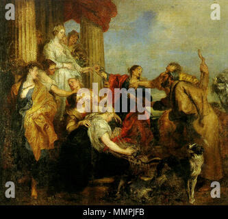 Achilles recognized among the daughters of Lycomedes. Museum: Museum ...