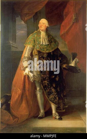 Philippe I, Duke of Orléans, in ceremonial robes, 1660. In scarlet cape ...