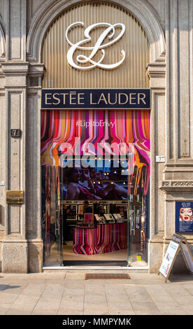 Estee Lauder, cosmetic products store, IFC Mall, Hong Kong 17th Nov ...
